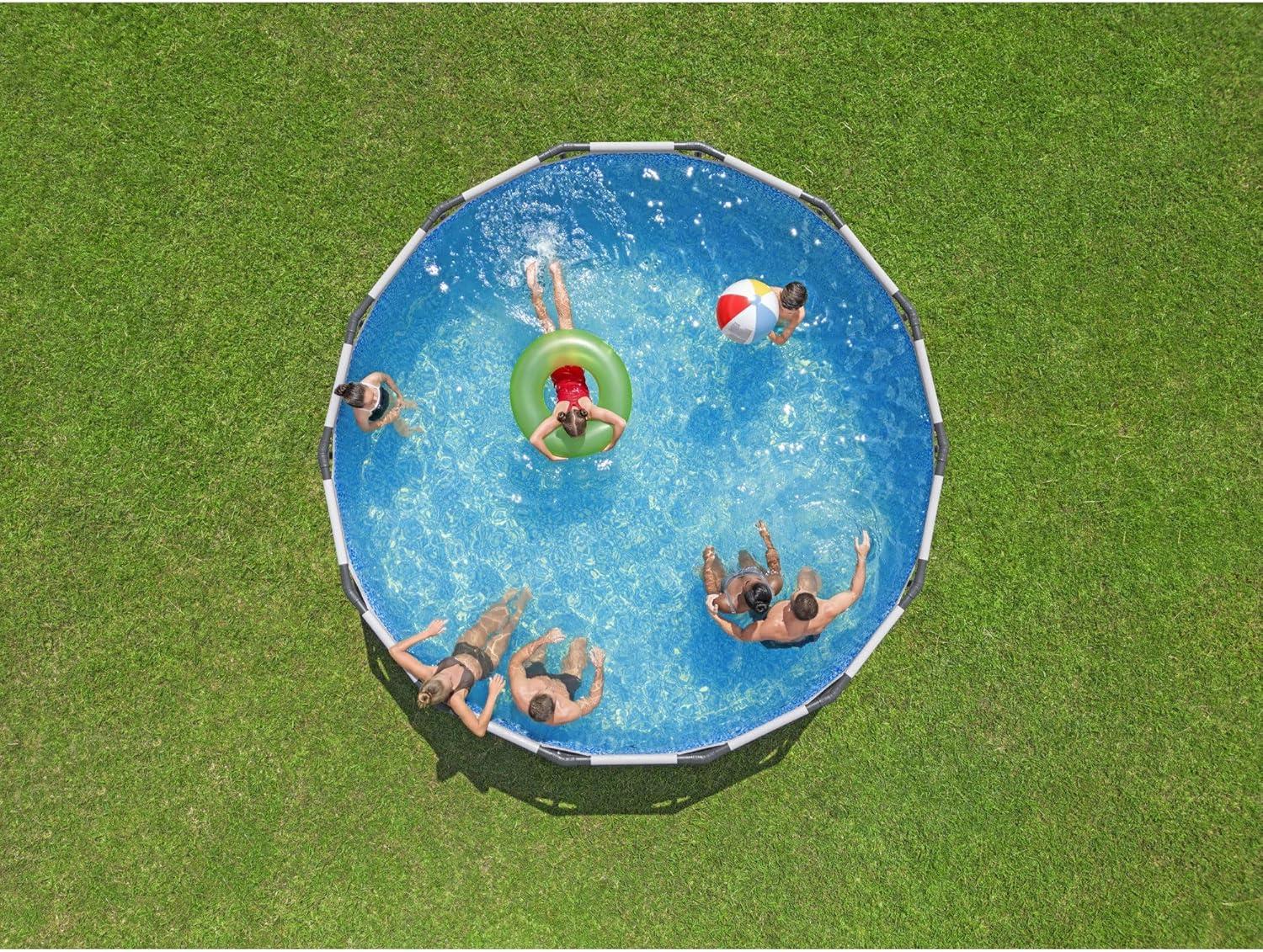 Bestway Steel Pro MAX 14′ x 48″ Above Ground Pool, Round Metal Frame ...