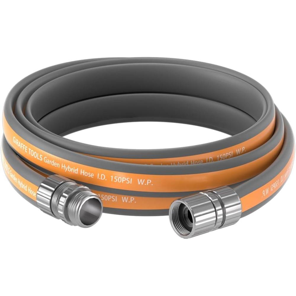 Giraffe Tools 10FT Garden Hose, 5/8″ Lightweight Lay Flat Water Hose ...
