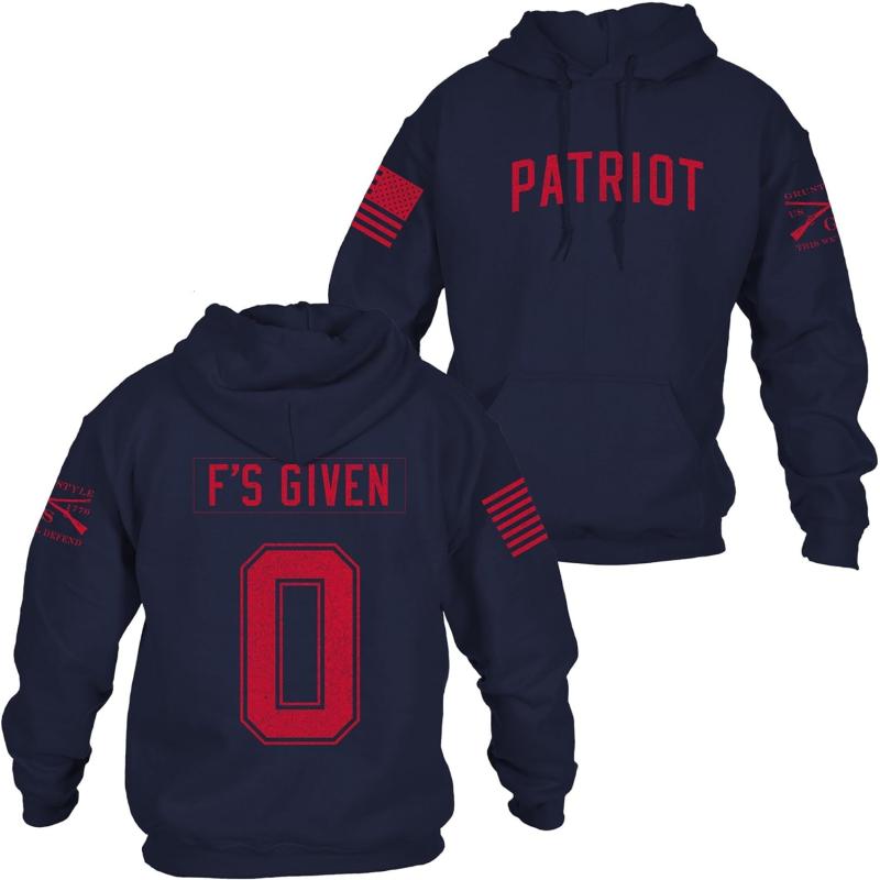 Zero F’s Given Hoodie(Navy) - Grunt Style Zero F’s Given Hoodie(Navy) - Grunt Style