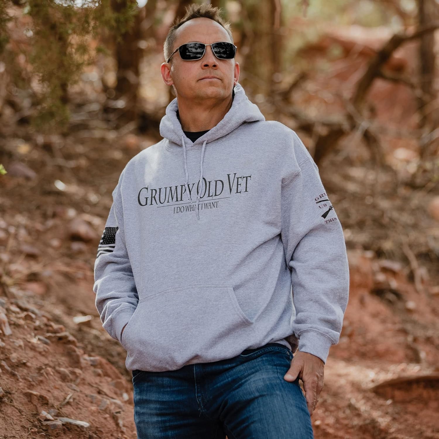 Grumpy Old Vet Hoodie(Sport Grey) - Grunt Style