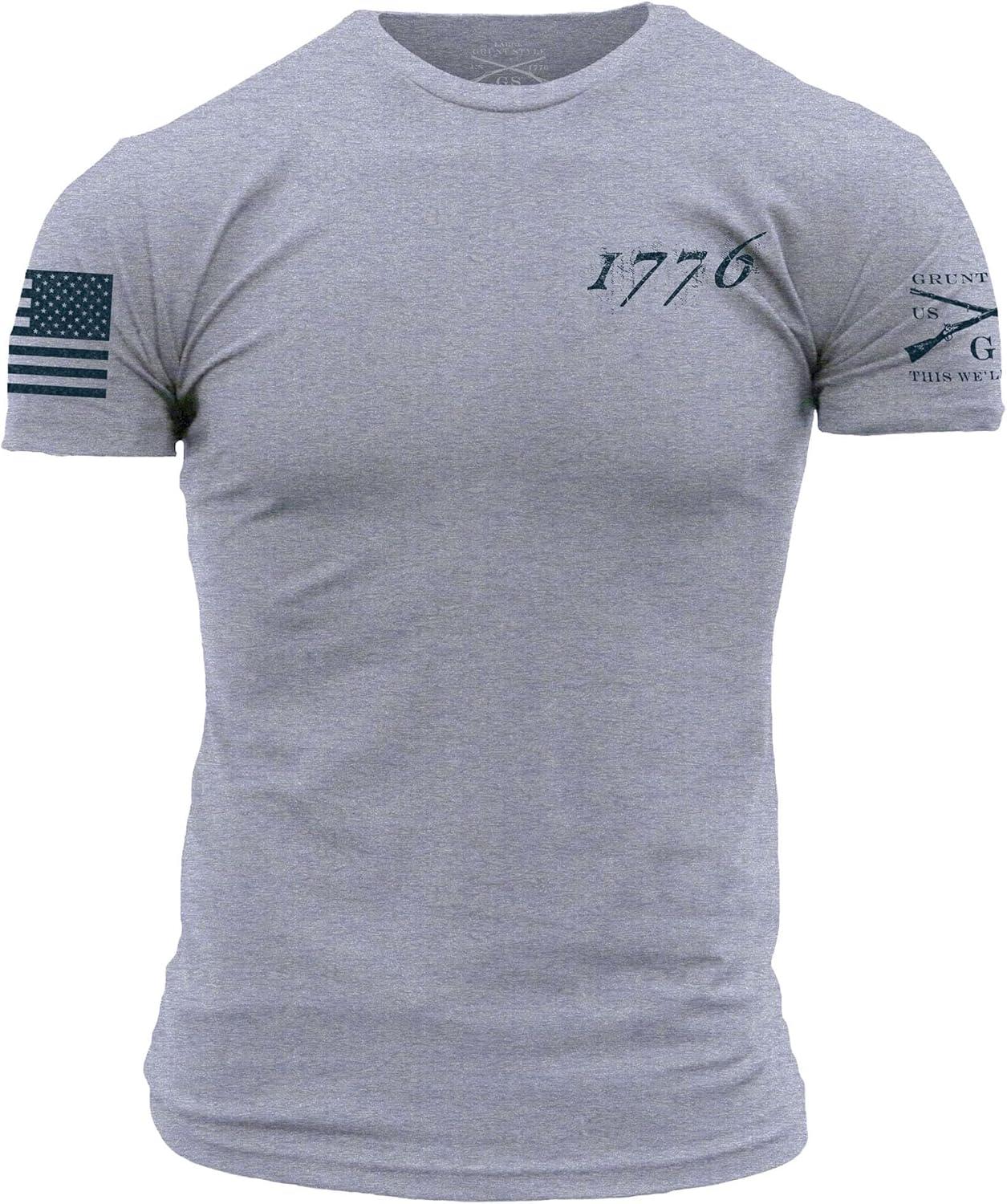 Grunt Style 1776 Flag(Heather Grey) - Grunt Style