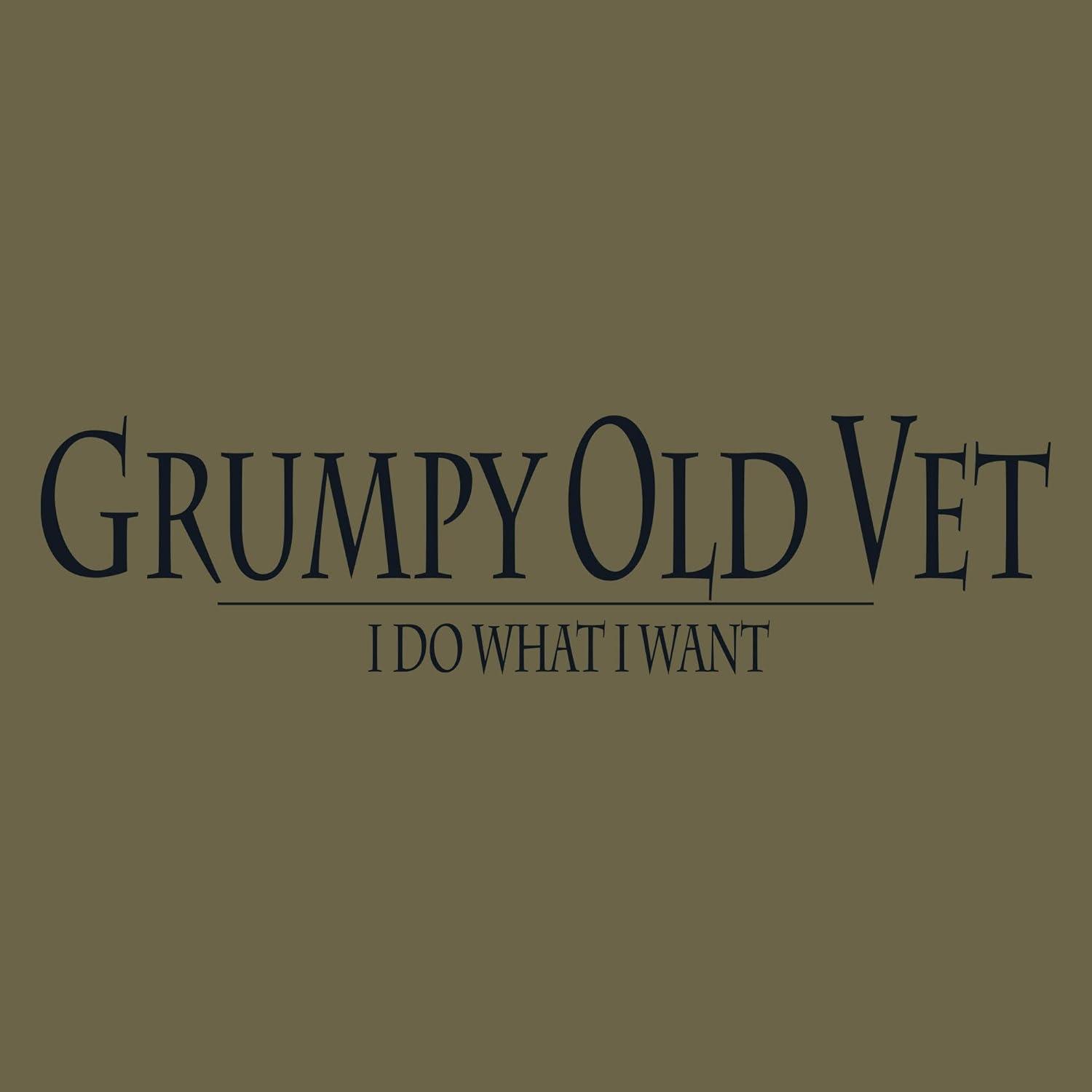 Grunt Style Grumpy Old Vet Men’s T-Shirt(Military Green) - Grunt Style