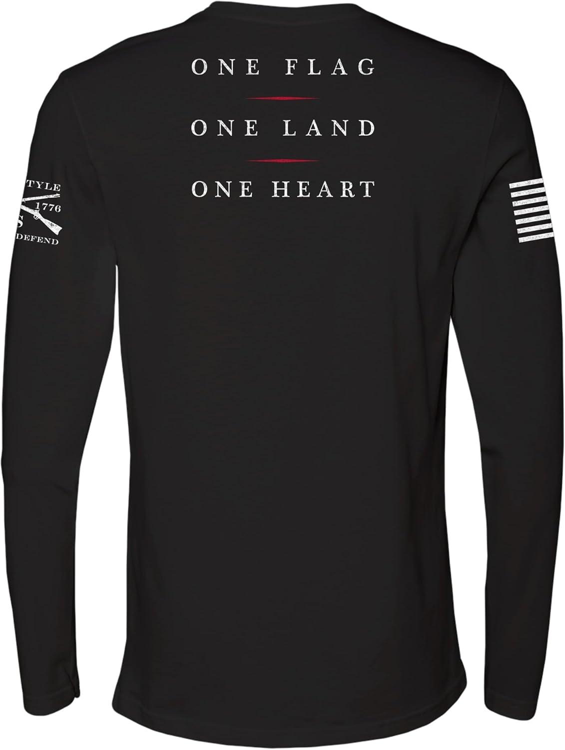 Grunt Style Freedom Rose Women’s Long Sleeve T-Shirt(Black) - Grunt Style